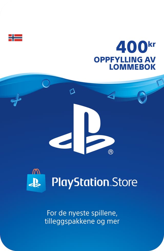 Playstation Live Network Card (PSN) - PS4, PS3, PSP, PS Vita - 400 NOK ...
