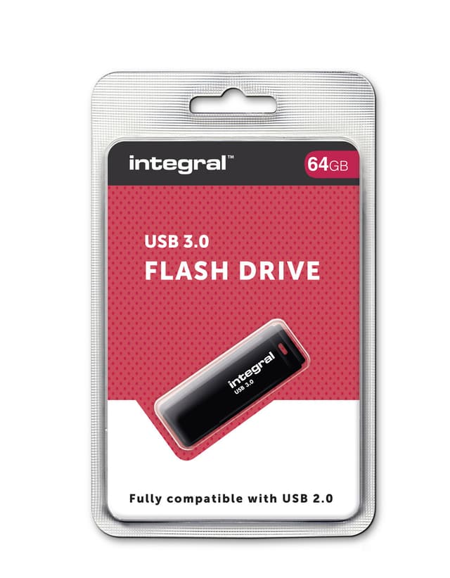 Integral Hi speed 64GB USB 3.0 Black. | Elgiganten