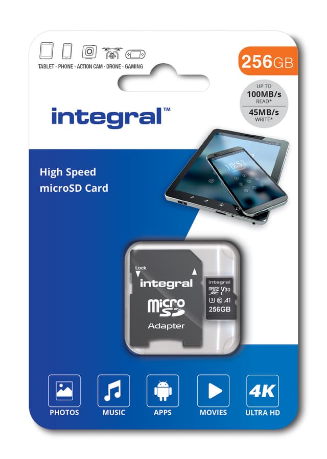 Integral 256GB V30 4K Micro SD card - Gigantti
