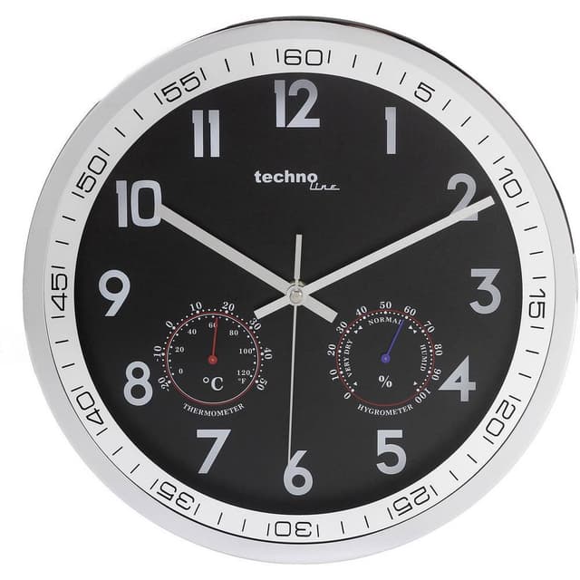 Techno Line WT 7981 Kvarts Väggklocka 300 mm x 5 cm - Elgiganten
