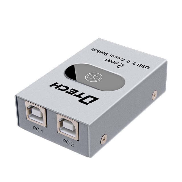 USB2.0 switch 2x computere til 1xUSB enhed metal sort USB skifter | Elgiganten | Elgiganten