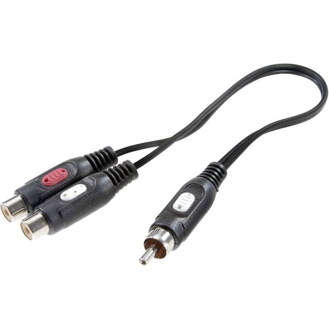 SpeaKa Professional RCA Audio Y-adapter [1x RCA-hane - - Elgiganten ...