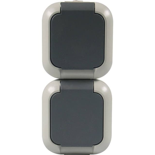 REV 2x Kontaktskydd Grå 005534 - Elgiganten - Elgiganten