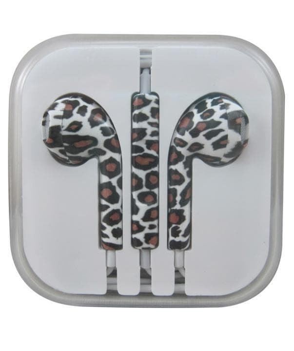 In-ear headset med fjärrkontroll och mic, Glansig leopard - Elgiganten ...