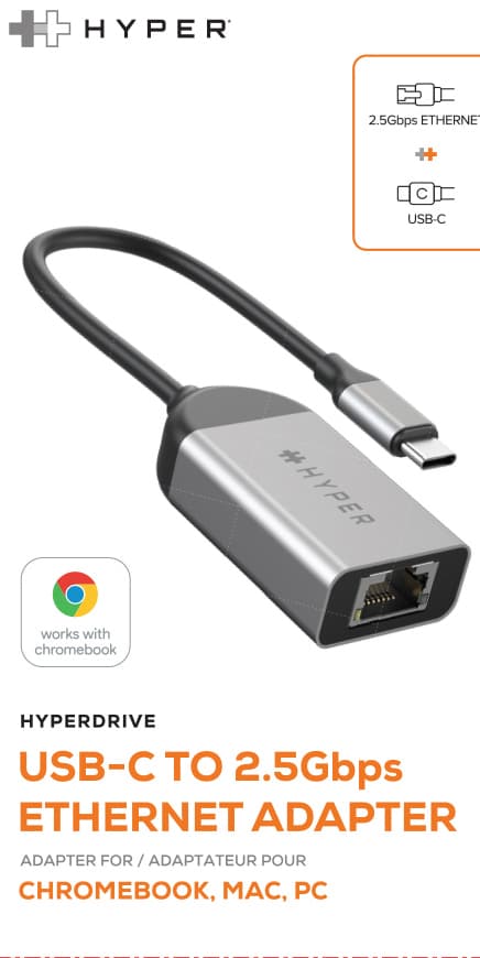 Hyper HyperDrive USB-C til 2,5G Ethernet adapter - Elkjøp | Elkjøp
