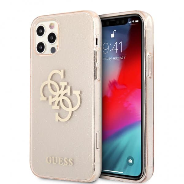 Guess iPhone 12 Pro Max Deksel Full Glitter Gull - Elkjøp | Elkjøp