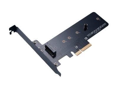 M.2 SSD to PCIe adapter card, Full height and Low profile bracket incl ...