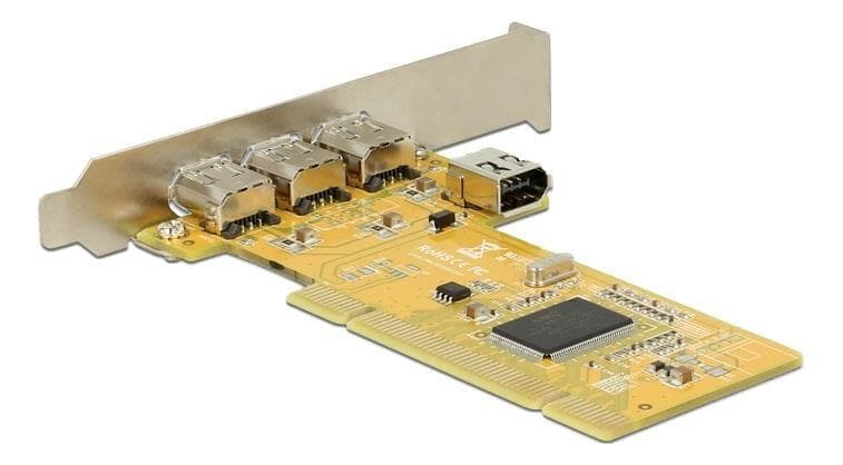 PCI Card >3 x external + 1 x internal FireWire A - Elkjøp