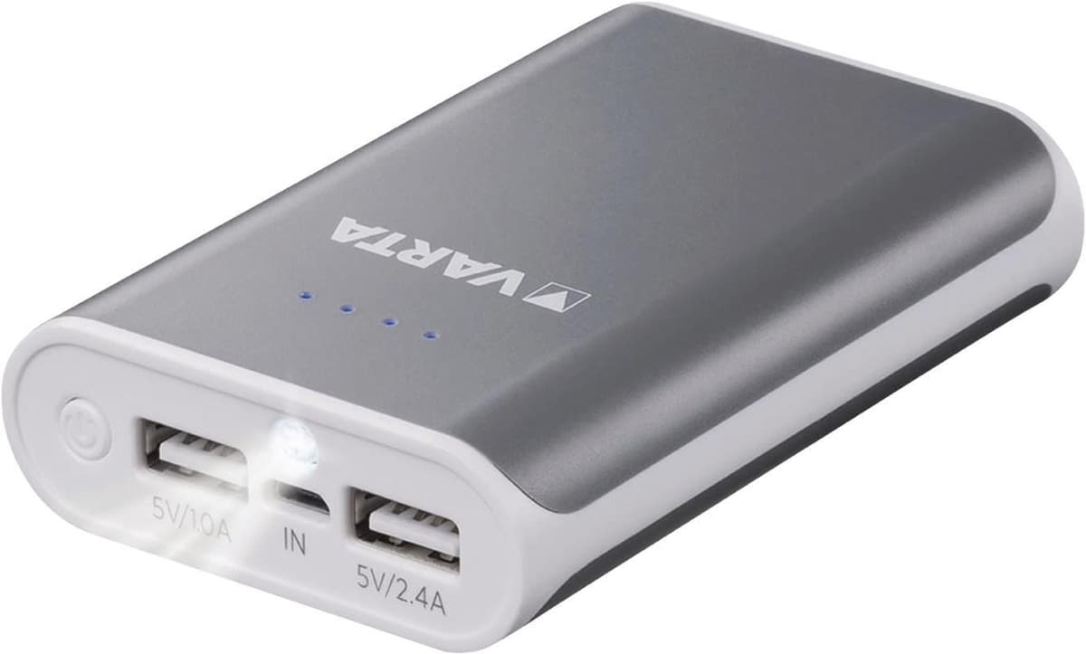 Bærbar Power Bank 6000 mAh Grå - Elkjøp | Elkjøp