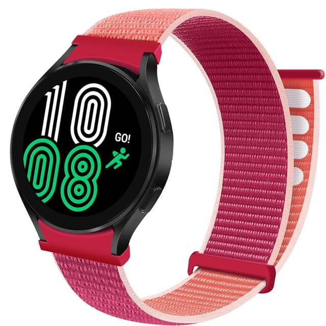 Nylon Armband No-Gap Samsung Galaxy Watch 4 (44mm) - Pomegranate ...