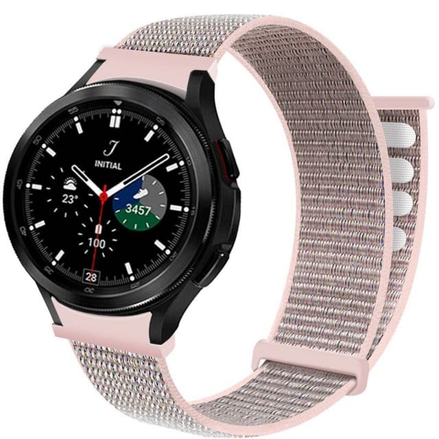 Nylon Armband No-Gap Samsung Galaxy Watch 4 Classic (46mm) - Pink Sand ...
