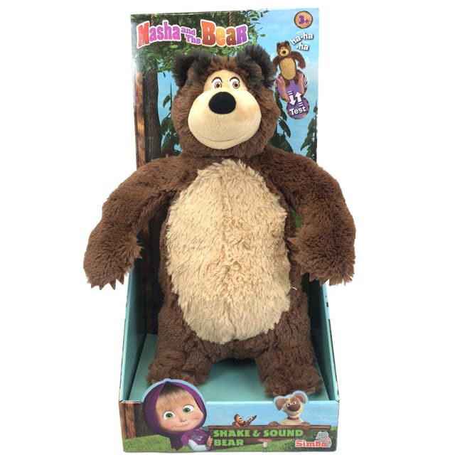 Masha Shake & Sound Plush Bear, 43cm - Elgiganten