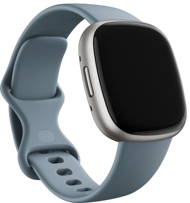 Fitbit Versa 4 smartwatch (blå/platinum) - Elgiganten
