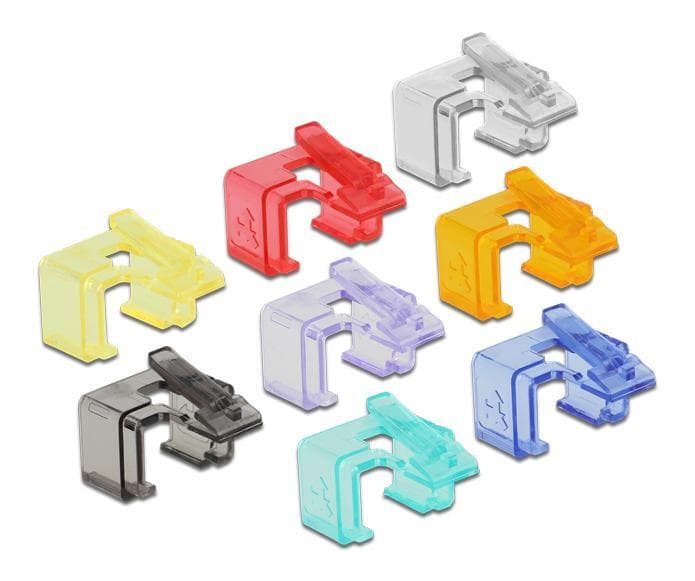 DeLOCK Reparerings clips för RJ45-kontakter, 16-pack, blandade färger ...