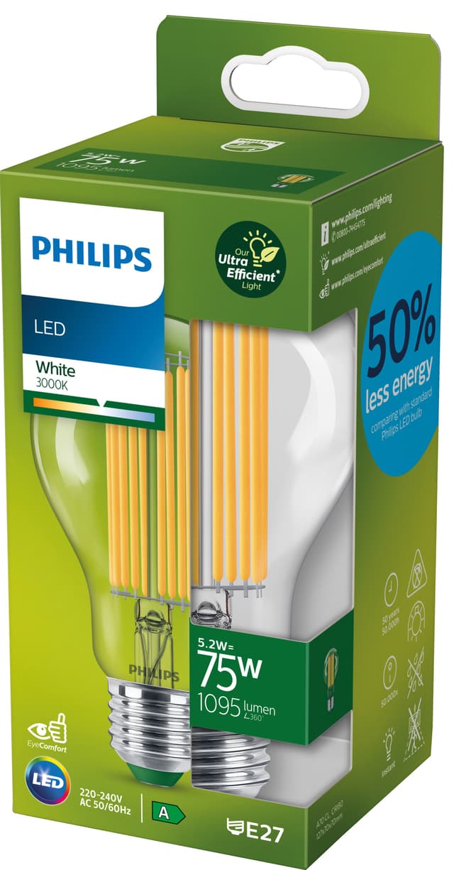 Philips LED-lampa 5.2W E27 - Elgiganten