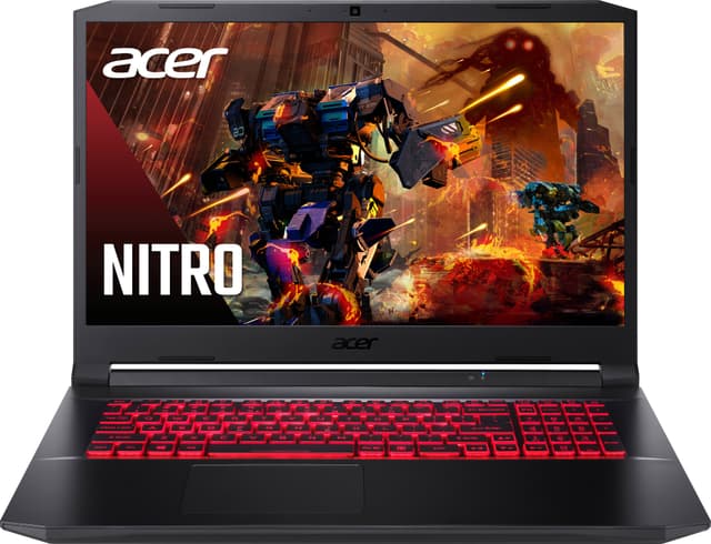 Acer Nitro 5 i5-11/16/512/3050 Ti/144 Hz 17,3" bærbar gaming computer ...