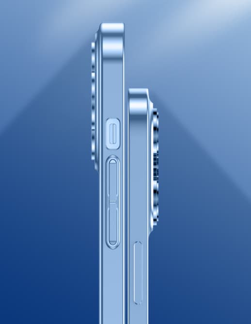 Telefonveske med Lens Protector MagSafe ladestøtte Blå iPhone 12 Pro ...