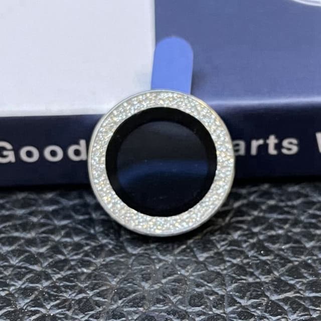 Kameraskydd med glitterdekor 3 delar Sølv iPhone 13 Pro/13 Pro Max ...