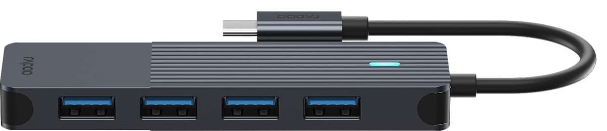 RAPOO UCH-4001 USB-C til USB-A hub - Elkjøp | Elkjøp