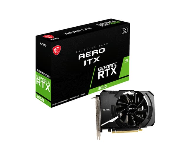 MSI GEFORCE RTX 3050 AERO ITX 8G grafikkort NVIDIA 8 GB GDDR6 | Elgiganten