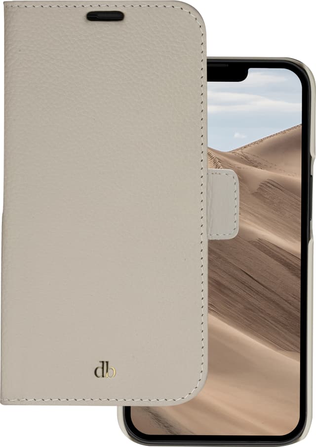 dbramante1928 New York iPhone 14 Plus lommebokdeksel (beige) - Elkjøp
