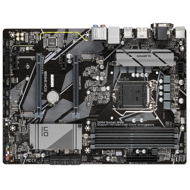 Gigabyte B560 HD3 emolevy Intel B560 Express LGA 1200 ATX - Gigantti ...