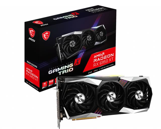 MSI Radeon RX 6950 XT GAMING X TRIO 16G AMD Radeon RX 6950XT 16 GB ...