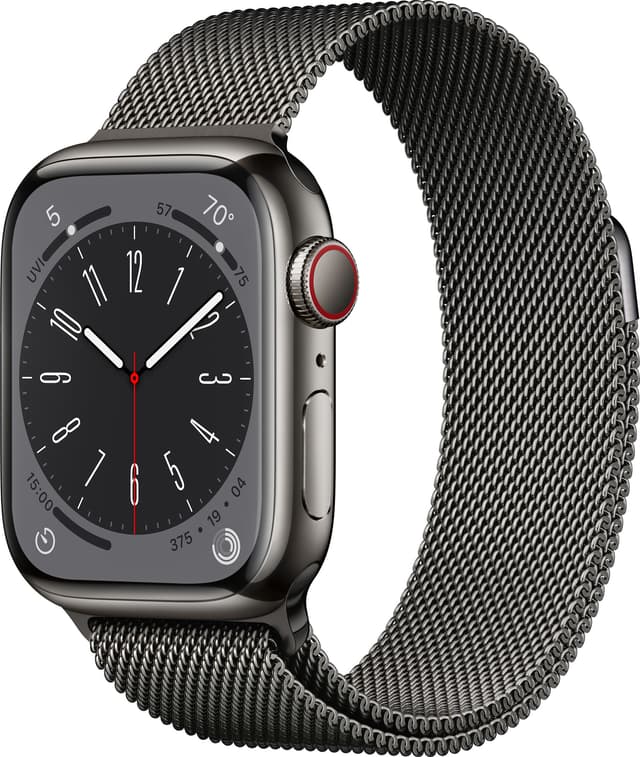 Apple Watch Series 8 41mm Cellular (graphite stainless steel / graphite ...