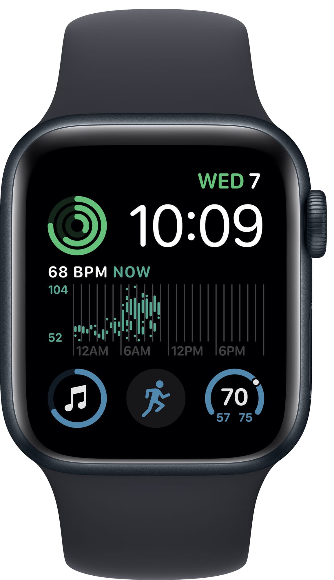 Apple Watch SE 2nd Gen 40 mm LTE (Midnatt Alu/Midnatt sportsreim ...