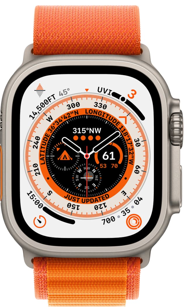 Apple Watch 49 mm Alpine loop (orange) - Elgiganten