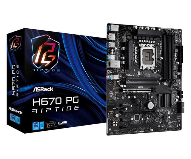 Asrock H670 PG Riptide Intel H670 LGA 1700 ATX | Elgiganten | Elgiganten