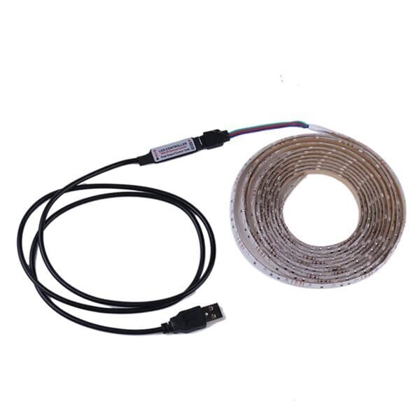 Led Slynge USB RGB farge med fjernkontroll - 3 meter Vanntett - Elkjøp