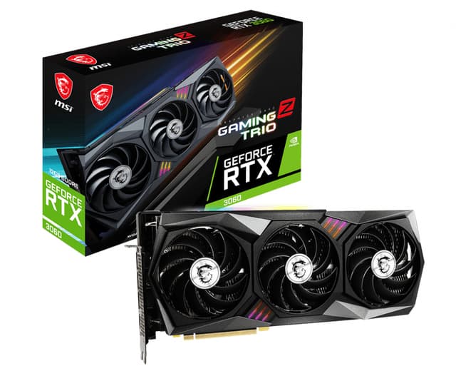 MSI RTX 3060 GAMING Z TRIO 12G grafikkort NVIDIA GeForce RTX 3060 12 GB GDDR6 | Elgiganten ...
