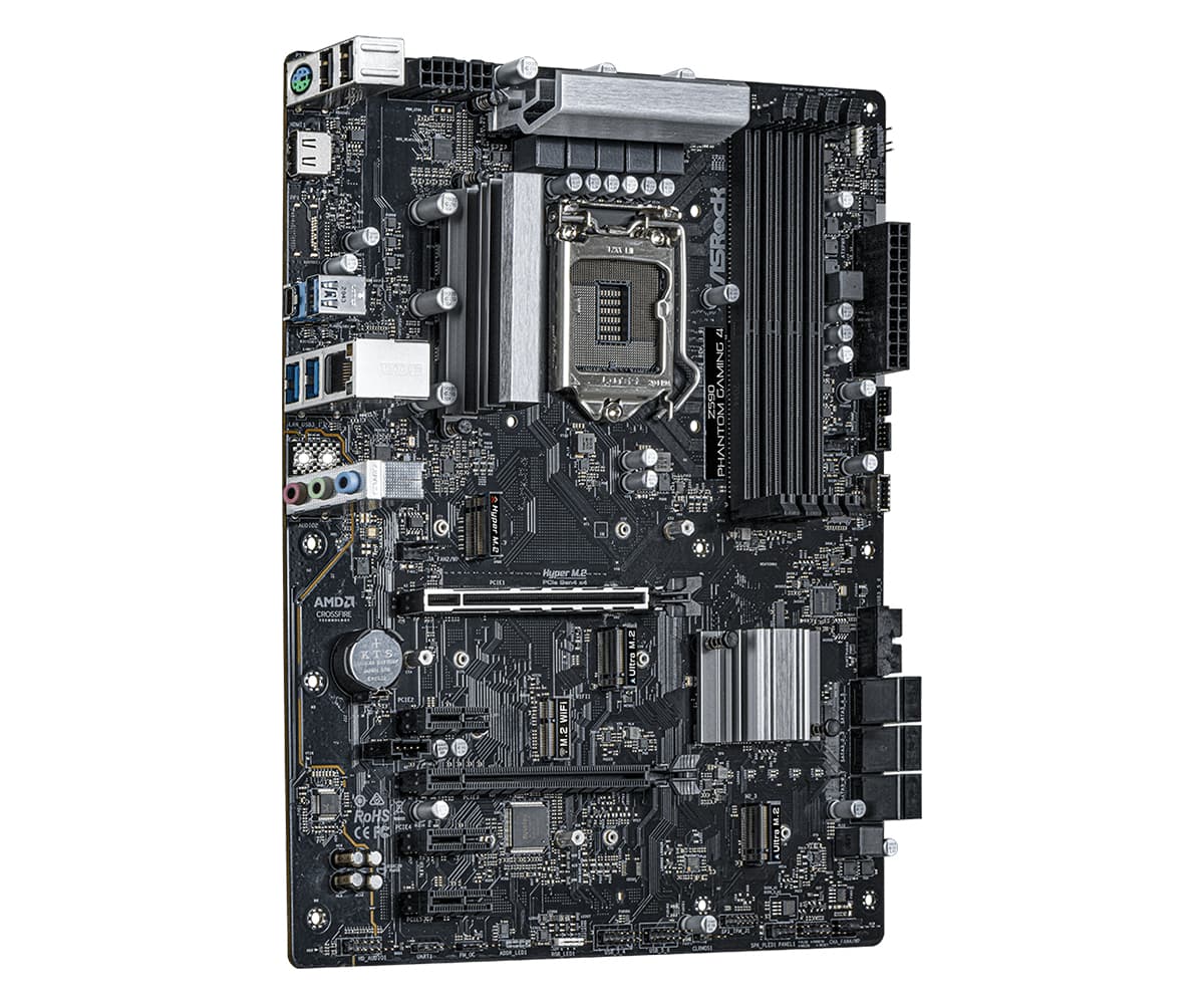 Asrock Z590 Phantom Gaming 4 Intel Z590 LGA 1200 (Socket H5) ATX ...