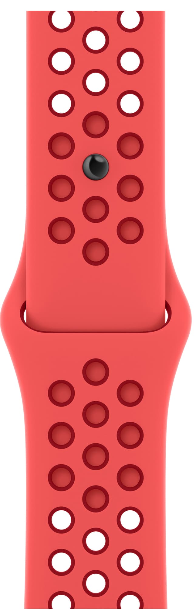 Apple 41 mm Nike Sport Band klokkereim (Bright Crimson/Gym Black ...