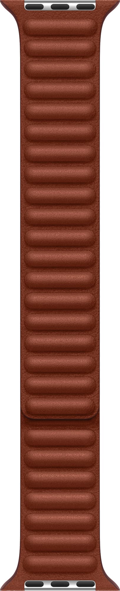 Apple 45 mm Leather Link reim M/L (Umbra) - Elkjøp | Elkjøp