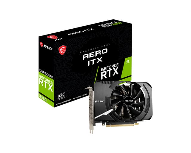 MSI GeForce RTX 3060 AERO ITX 12G OC NVIDIA 12 GB GDDR6 - Elgiganten