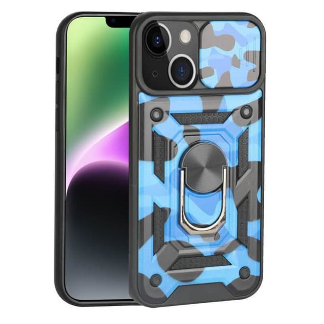 Camo skal 3i1 Apple iPhone 14 - Mörkblå - Elgiganten