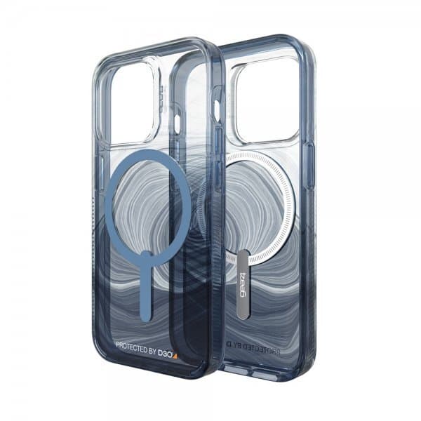 Gear4 iPhone 14 Pro Skal Milan Snap Blue Swirl - Elgiganten
