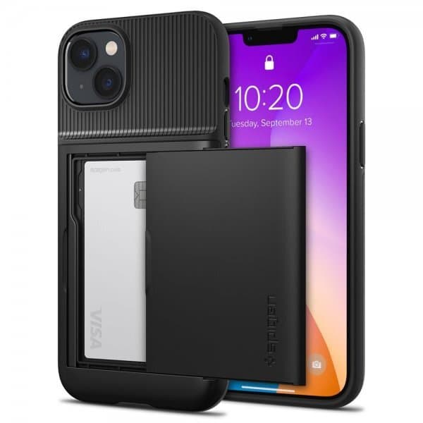 Spigen iPhone 14 Plus Skal Slim Armor CS Svart - Elgiganten