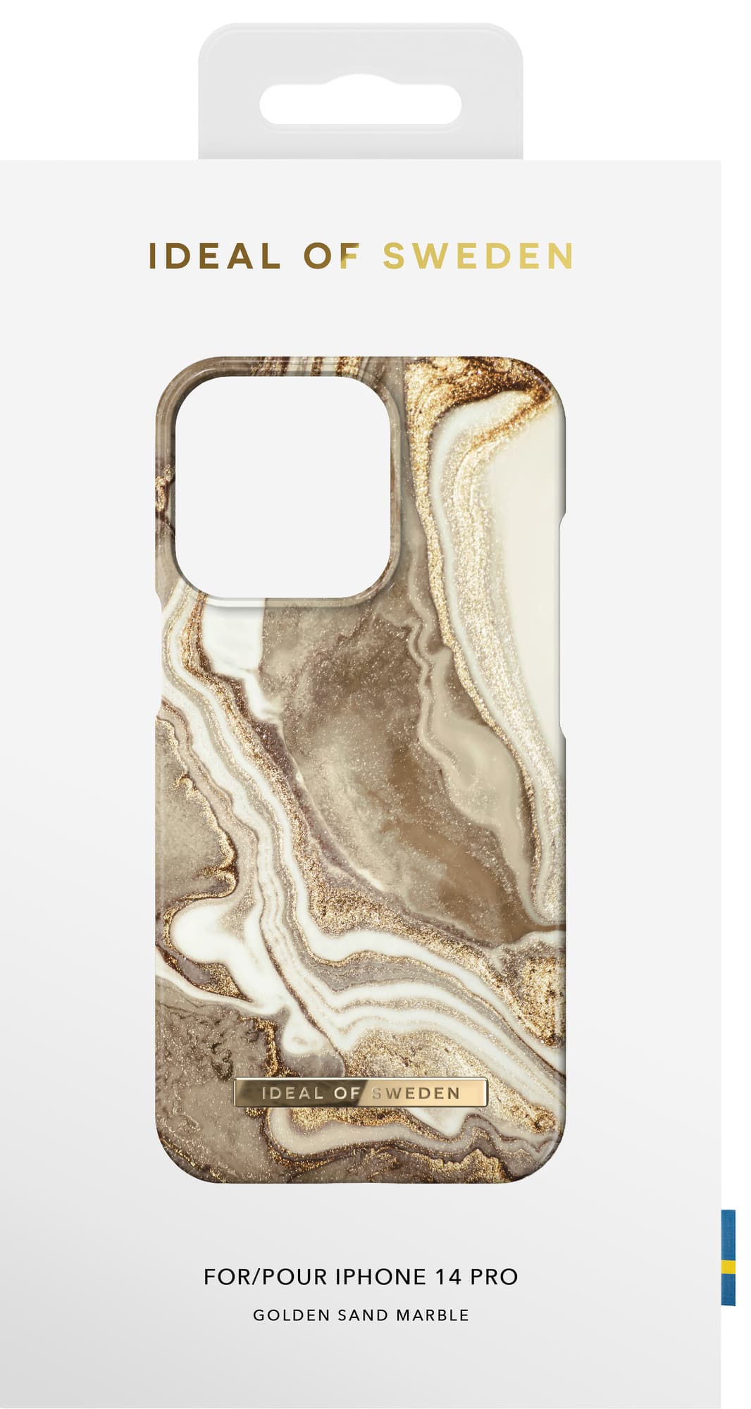 IDEAL OF SWEDEN iPhone 14 Pro deksel (golden sand marble) - Elkjøp
