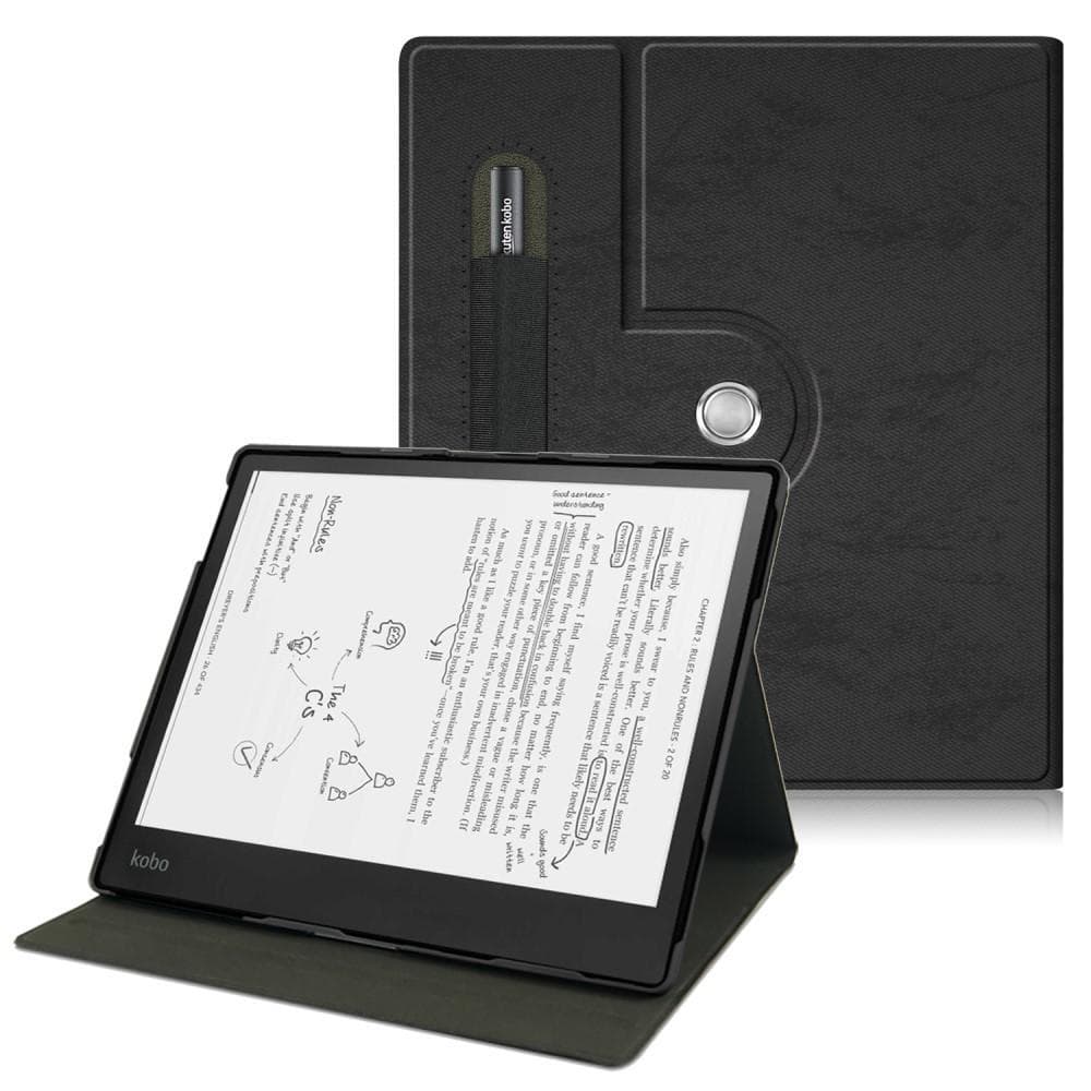 Kobo Elipsa Fodral 360 graders rotationsstativ - Svart - Elgiganten ...