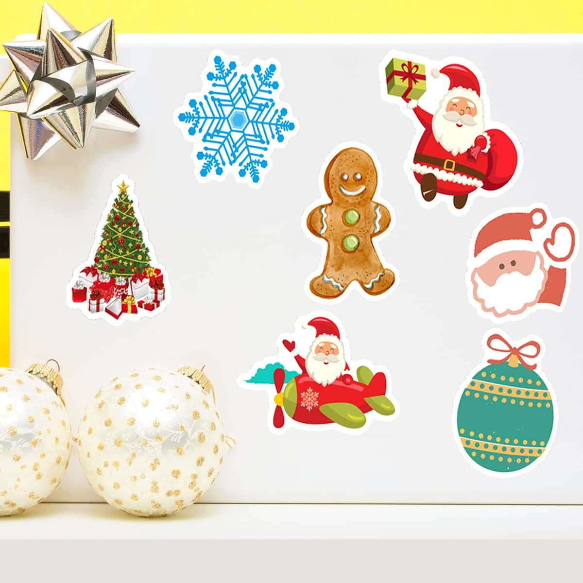 Juleklistremerker 50 stk Flerfarget - Elkjøp | Elkjøp