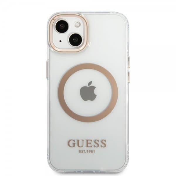 Guess iPhone 13 Deksel Transparent MagSafe Gull Transparent - Elkjøp ...