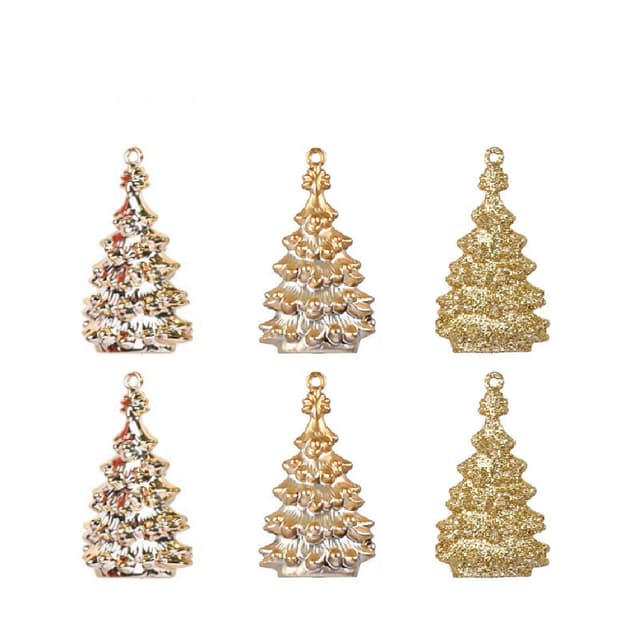 Juldekoration Julgranar 6-pack Guld - Elgiganten - Elgiganten