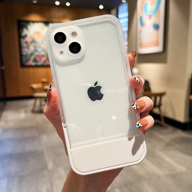INF Kickstand mobildeksel Hvit iPhone 12 Pro - Elkjøp