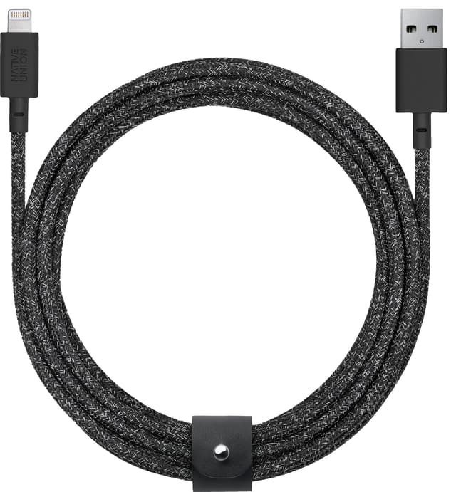 Native Union Belt XL USB-A - Lightning kaapeli (musta) - Gigantti