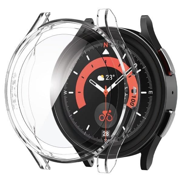 Spigen Samsung Galaxy Watch 5 Pro 45mm Deksel Thin Fit Glass Crystal ...