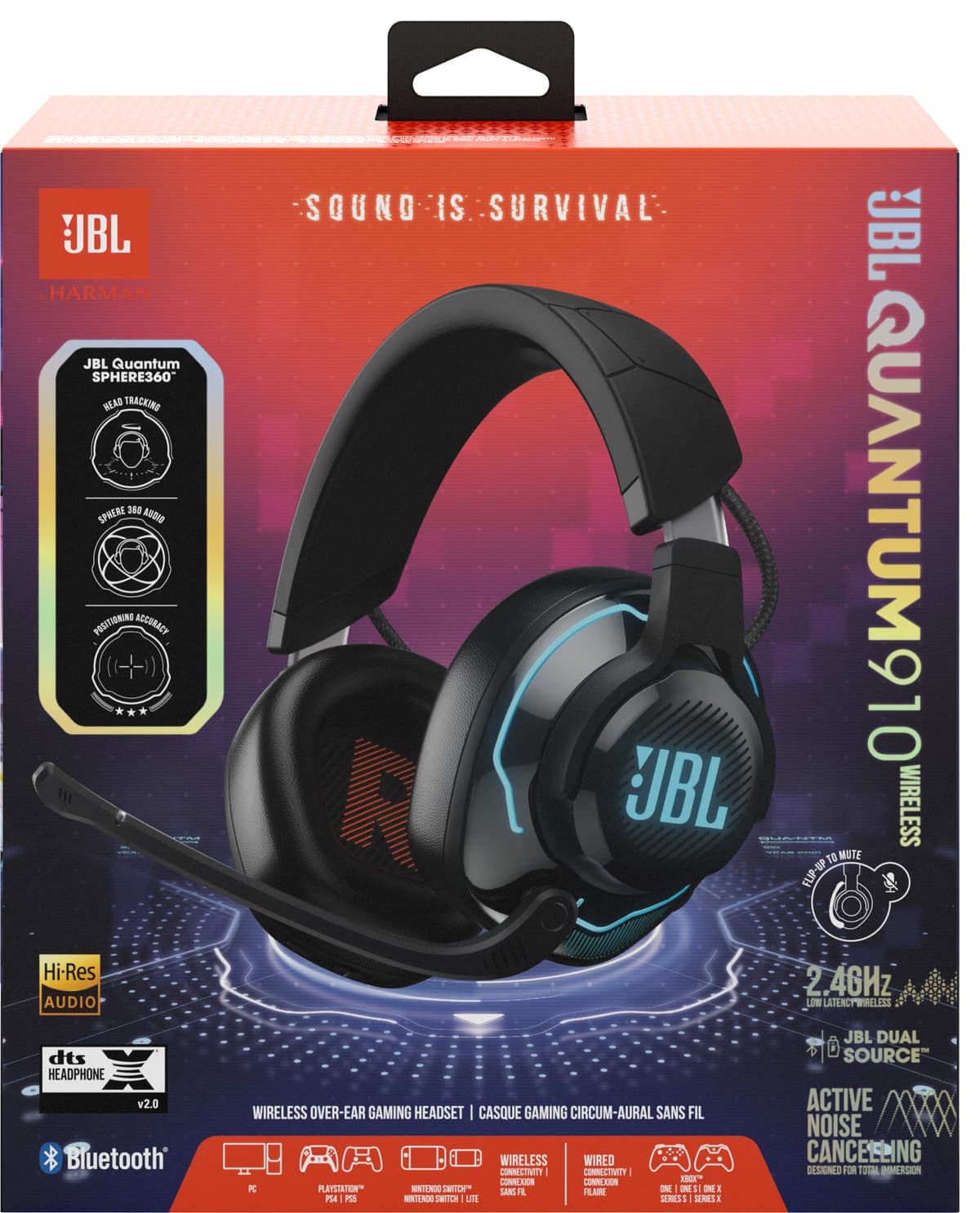 JBL Quantum 910 trådlöst gamingheadset - Elgiganten