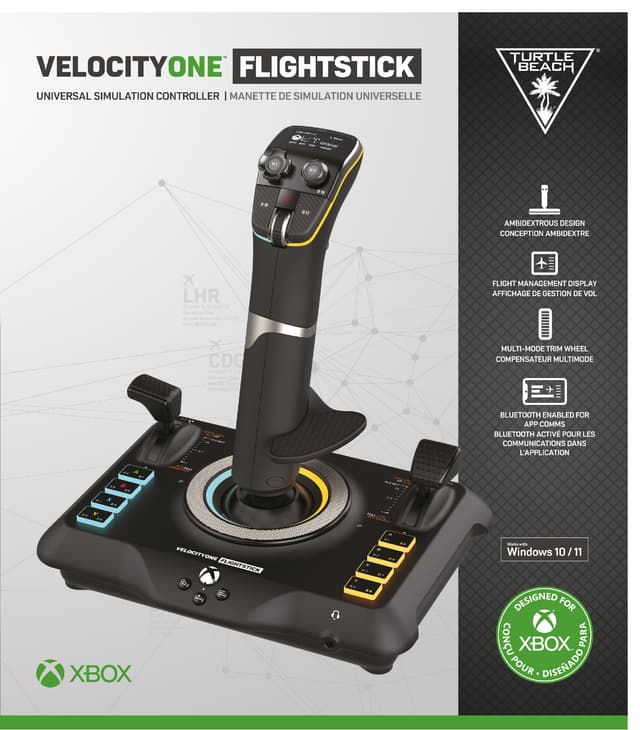 Turtle Beach VelocityOne Flightstick joystick til flight simulator ...